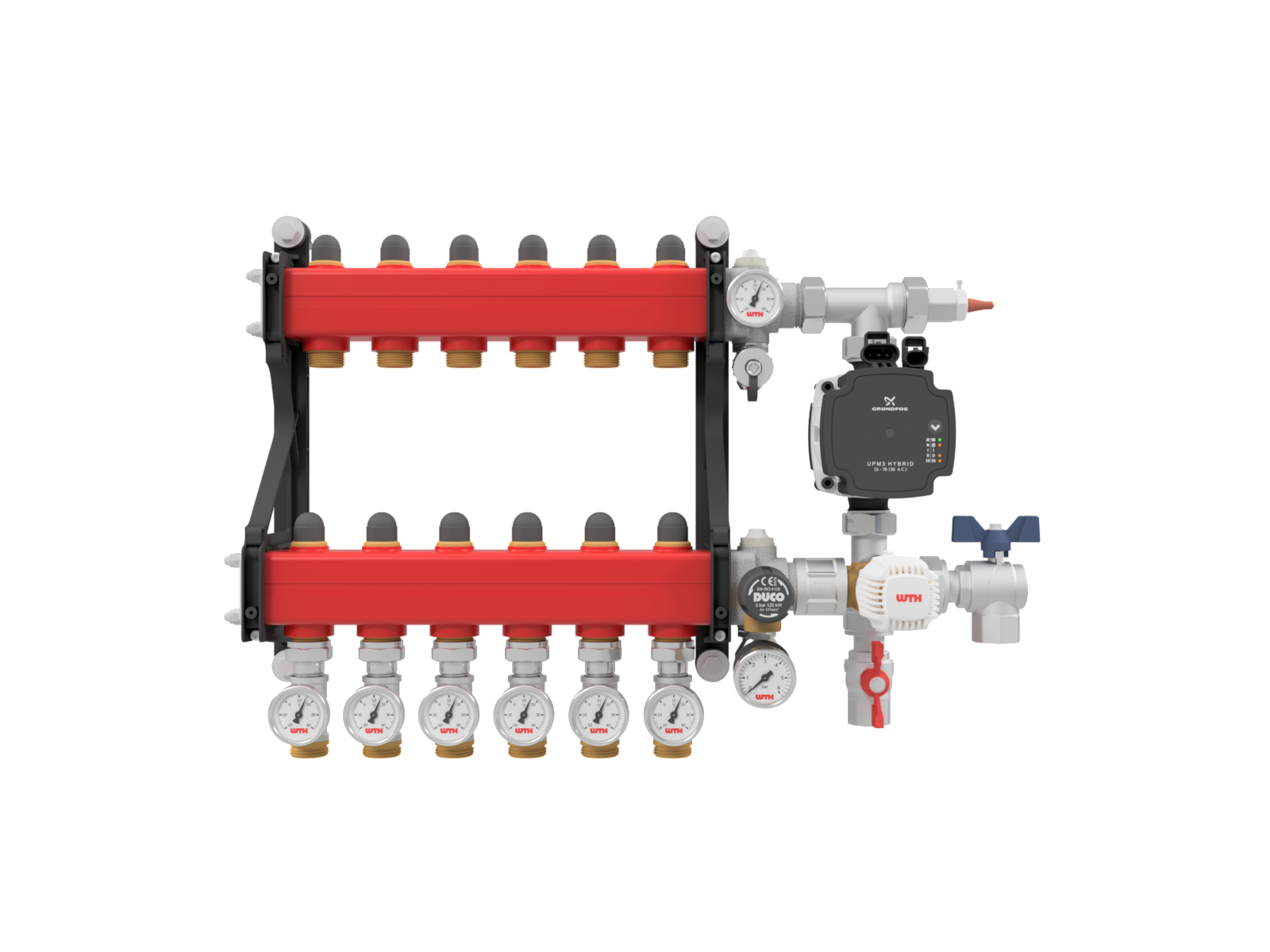 Kunststof verdeler met VC-module